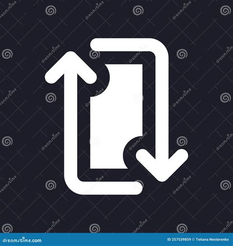 Repeat Dark Mode Glyph Ui Icon Stock Vector Illustration Of Glyph Symbol 257539859