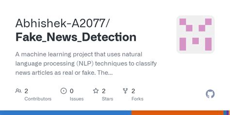 Github Abhishek A2077fakenewsdetection A Machine Learning Project