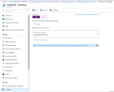 Enabling Auditing In Azure Sql Database Sqlnethub