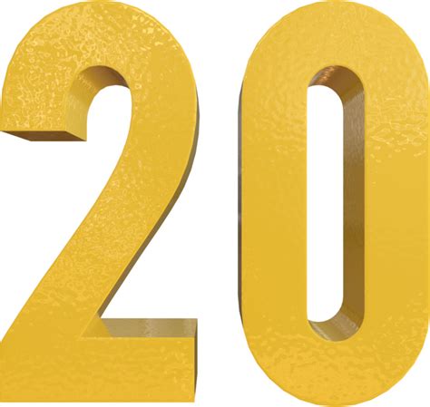 Number 20 Pngs For Free Download