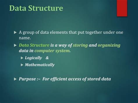 Elementary Data Structure Ppt