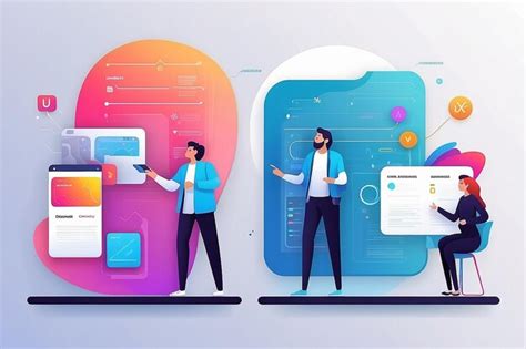 Premium AI Image Uiux Differences Concept Illustration