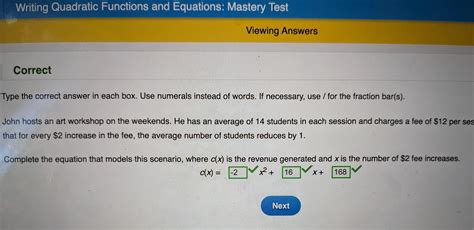 Type The Correct Answer In Each Box Use Numerals Instead Of Words If