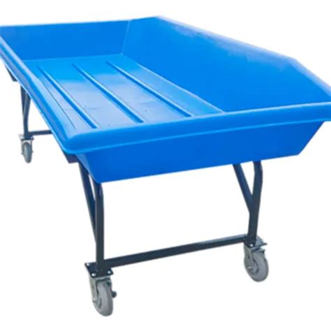 Elevated Sorting Cart 36 Cu Ft Capacity Blue