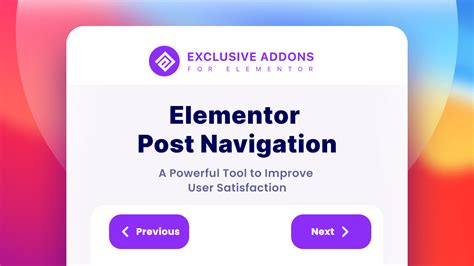 Elementor Post Navigation Widget For Wordpress Exclusive Addons