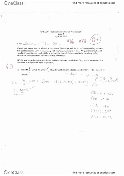 ENCE 201 Midterm Mid Term OneClass