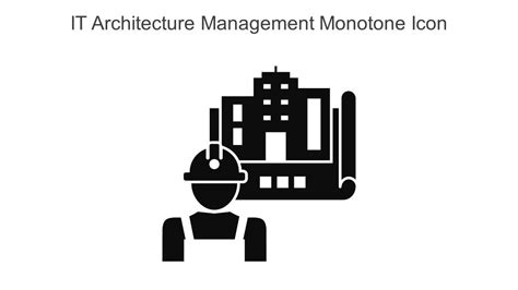 It Architecture Management Monotone Icon In Powerpoint Pptx Png And Editable Eps Format Ppt