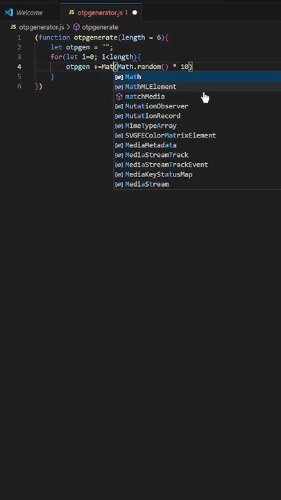 Otp Generate Function In Javascript Programming Coding Javascript Youtube