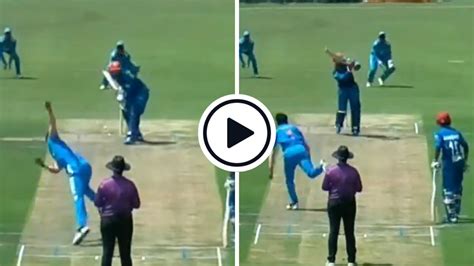 Watch Mohammad Nabis Son Gets Off The Mark With Six Against India U19