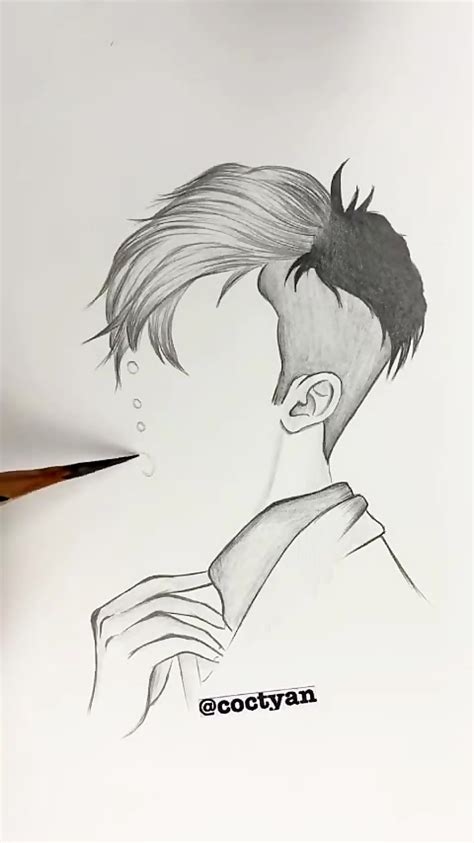 نقاشی پسر انیمه ای