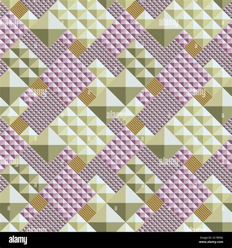 Vector Triangle Convex Abstract Seamless Pattern Stock Vector Image