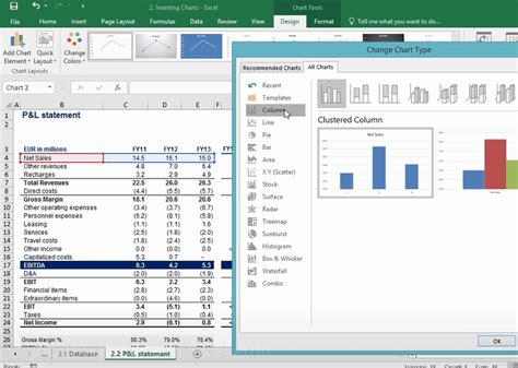 How To Insert An Excel Chart 365 Financial Analyst