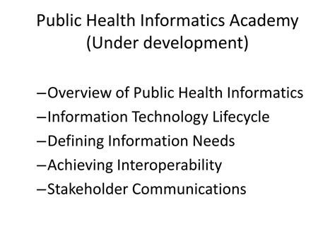 PPT Public Health Informatics PowerPoint Presentation Free Download ID