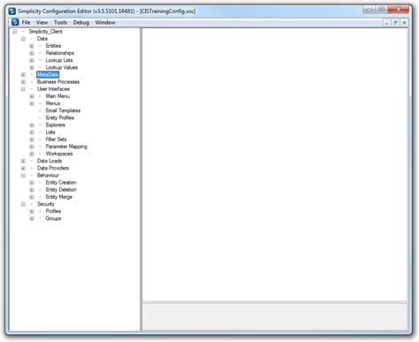 Configuration Editor Business Processes