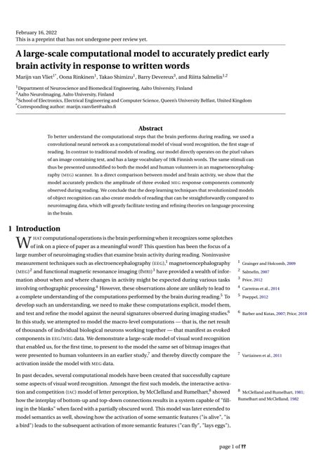 Pdf A Large Scale Computational Model To Accurately Predict Early