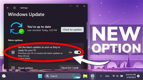 how to enable new windows update option in windows 11 25314 tech based