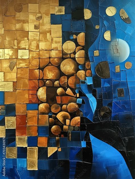 Beautiful Blue And Gold Background Abstract Wallpaper Design Evoking