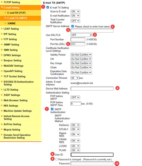 Setting Up Scan To Email On A Konica Minolta