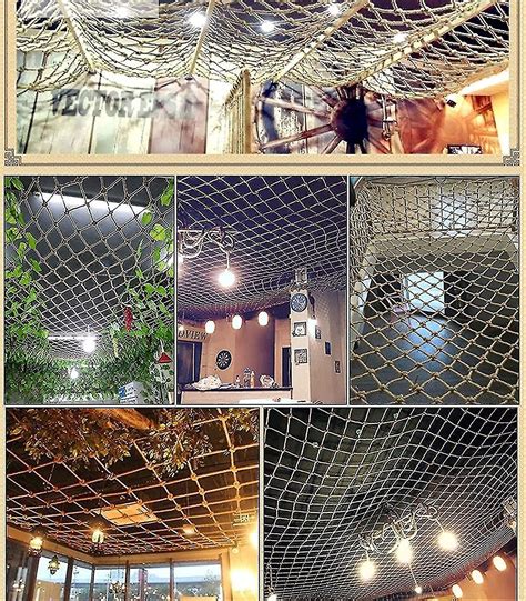 Plant Fence Hemp Rope Netting Rope Net For Treehouse Balcony Railing Protection Net1 2m