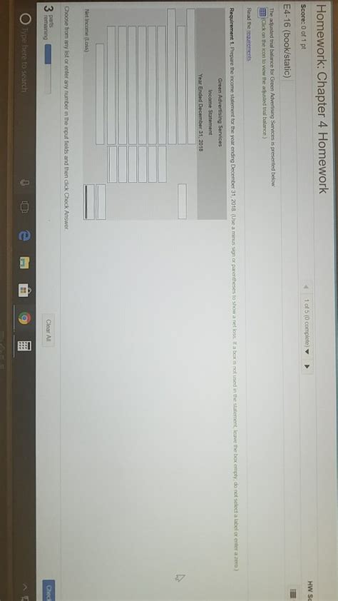 Solved Homework Chapter 4 Homework 1 Of 5 0 Complete