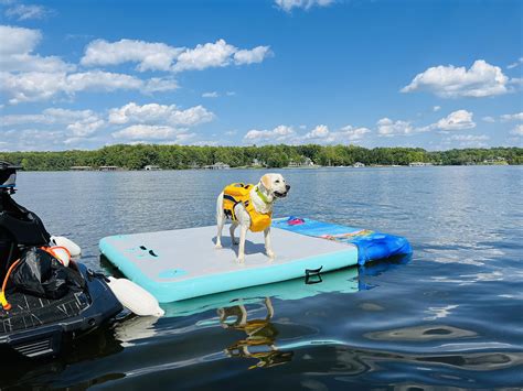 Awsum 15ft X 6ft X 6inches Inflatable Floating Dock Air Dock Platform Floating