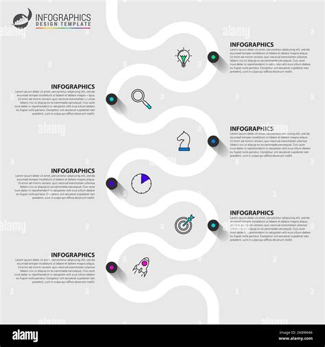 Infographic Design Template Timeline Concept With 6 Steps Can Be Used For Workflow Layout