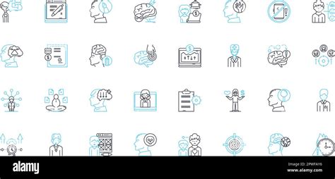 Time Efficiency Linear Icons Set Streamlined Productive Expedient Punctual Swiftness Agile
