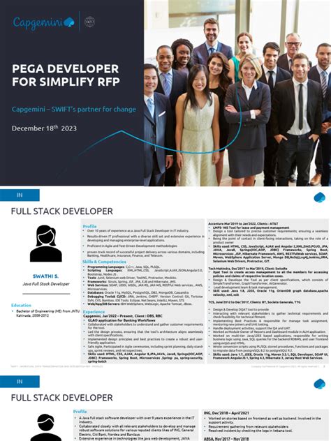 Full Stack Developer Profiles Capgemini 12182023 Pdf