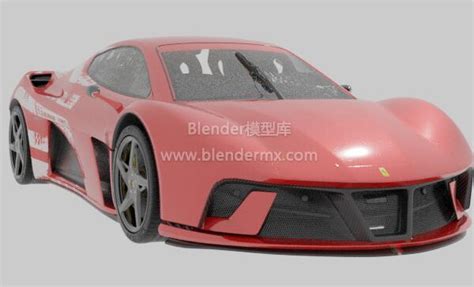 Blender 法拉利ferrari260gtb Pl跑车3d模型素材资源下载 Blender模型库