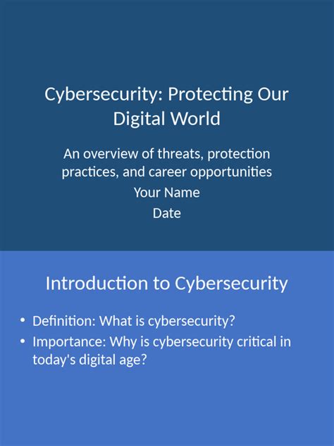 Colorful Cybersecurity Presentation Pdf Security Computer Security
