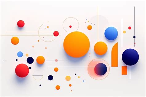 Premium Photo Abstract Colorful Geometric Background With Shapes Circles And Dots Vector