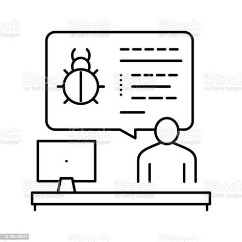 바이러스 라인 아이콘 벡터 일러스트레이션에 대한 Sysadmin 정보 0명에 대한 스톡 벡터 아트 및 기타 이미지 0명 개발 네트워크 서버 Istock