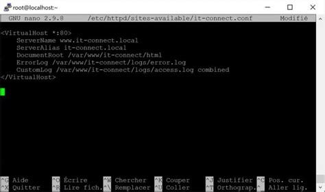 centos configurer un virtualhost pour apache d it connect