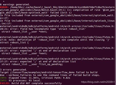 Bazel编译谷歌tensorflow Android Demo记录 Csdn博客
