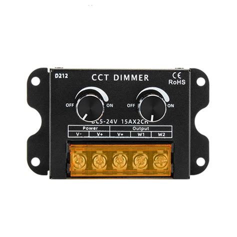 Dc5v 24v 30a Pwm Led Dual Color Temperature Dimmer Switch Adjust Color Temperature Brightness
