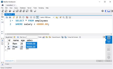 Sql Less Than Operator