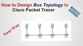 Practical Of Bus Topology In Cisco Packet Tracer Bus Topology Cisco Packet Tracer Topology Hindi