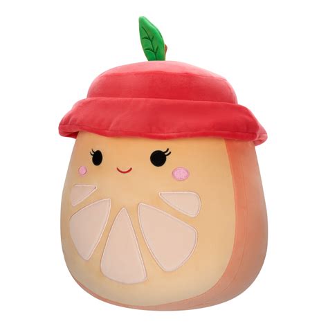 Squishmallows Celia La Fetta Darancia Con Cappello Rosso 30 Cm Dedoles