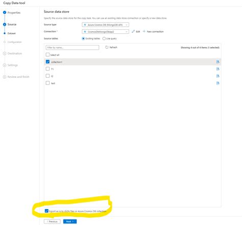 adf using until copy activity from paginating in sink and not just
