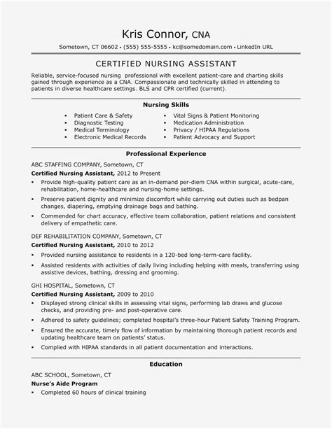 Cna Job Duties Resume Special Most Effective Ways To Over E Nursing Of 31 Unusual Cna Job Dut