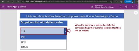 Powerapps Show Hide Fields Conditionally Based On Dropdown Selection O365 Global Sharepoint