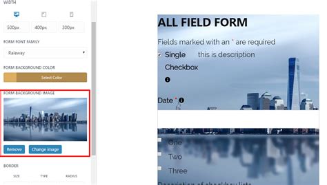 Ninja Forms Background Image Wpmonks