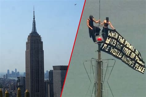 Daredevil Couple Climbs To Top Of Empire State Building And Seemingly