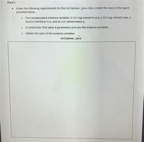 Solved Given The Following Requirements For The Cellphone Chegg