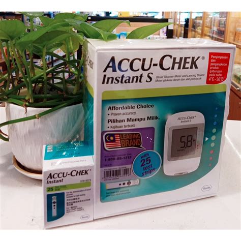 🔥hot Item 🔥 Ready Stock🔥accu Check Instant S Starter Kit Foc Instant Test Strips 25s Shopee