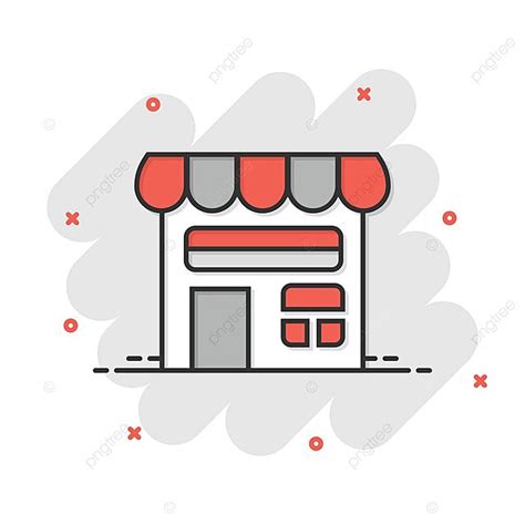 Comicstyle Building Icon On White Background With Splash Effect Vector Tower Architectural