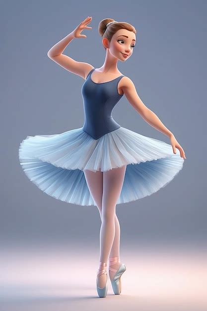 Premium Photo Ballet Choreographer Cartoon Character 3d Animation