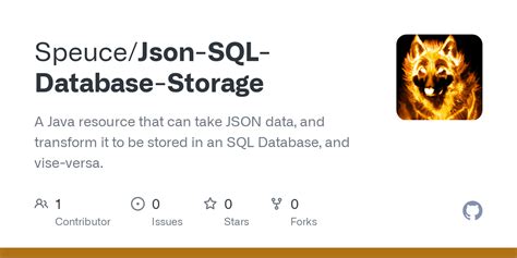 Github Speucejson Sql Database Storage A Java Resource That Can