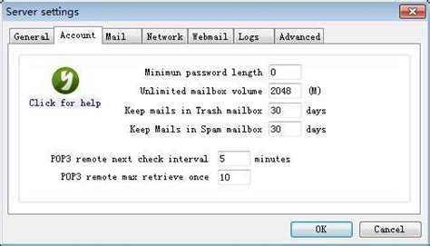 Introduction About The Server Settings Of Aamail Mail Server