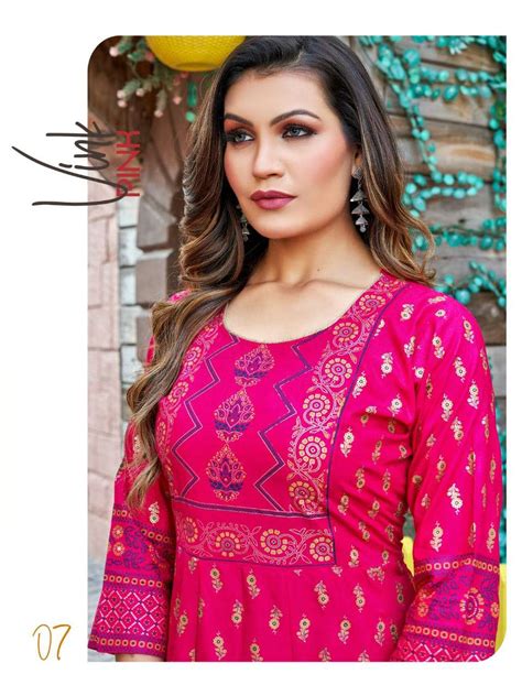 Hirwa Samantha Vol 4 Rayon Kurtis Collection At Best Price